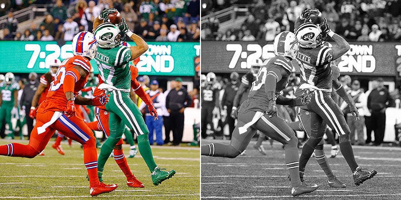 This Is What The Jets-Bills Game Looked Like For Colorblind Fans (Video)