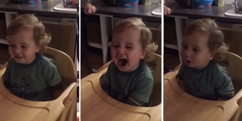 Adorable Little Boy Just Can't Get Enough Of Saying His First Swear Word