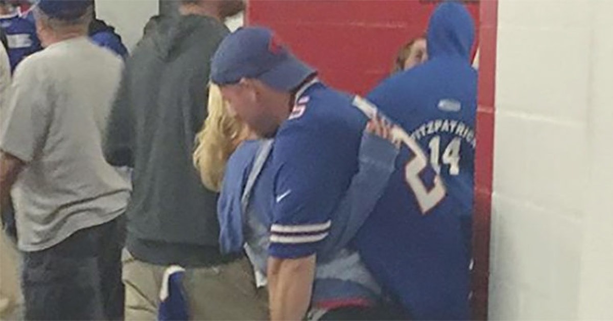 Bills Fan Gets Caught Grabbing Womans Bare Butt In Crowded Stadium