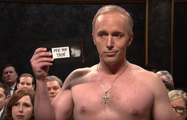 Alec Baldwin Makes Trump Pee Jokes In 'SNL' Cold Open