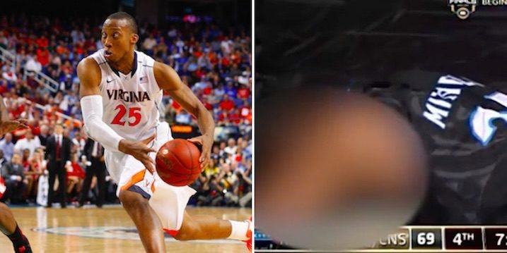 Basketball Player Pops Opponent's Eyeball Out Of Socket