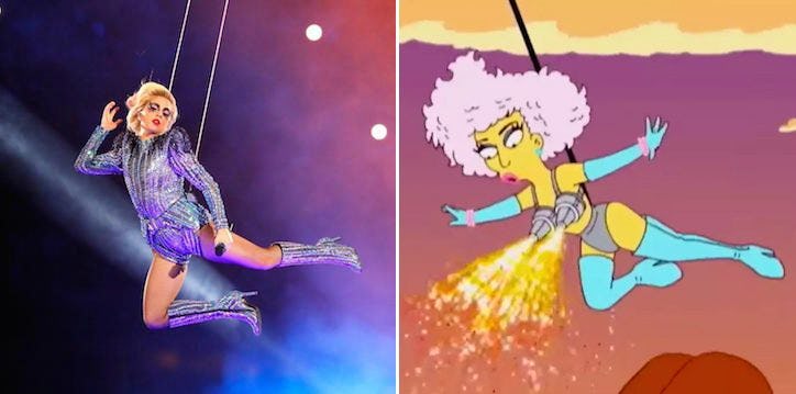'The Simpsons' Knew About Lady Gaga's SB 51 Performance