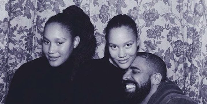 Drake Spent Valentine's Day With Swedish Twins