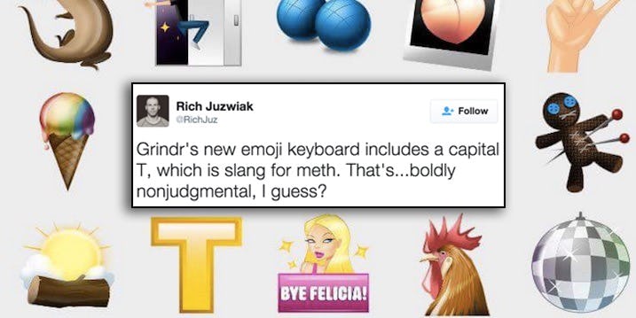 People Think Grindr Added A Crystal Meth Emoji To Keyboard