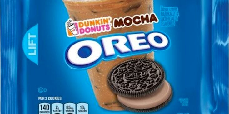 Oreo & Dunkin' Donuts Released Mocha-Flavored Oreos