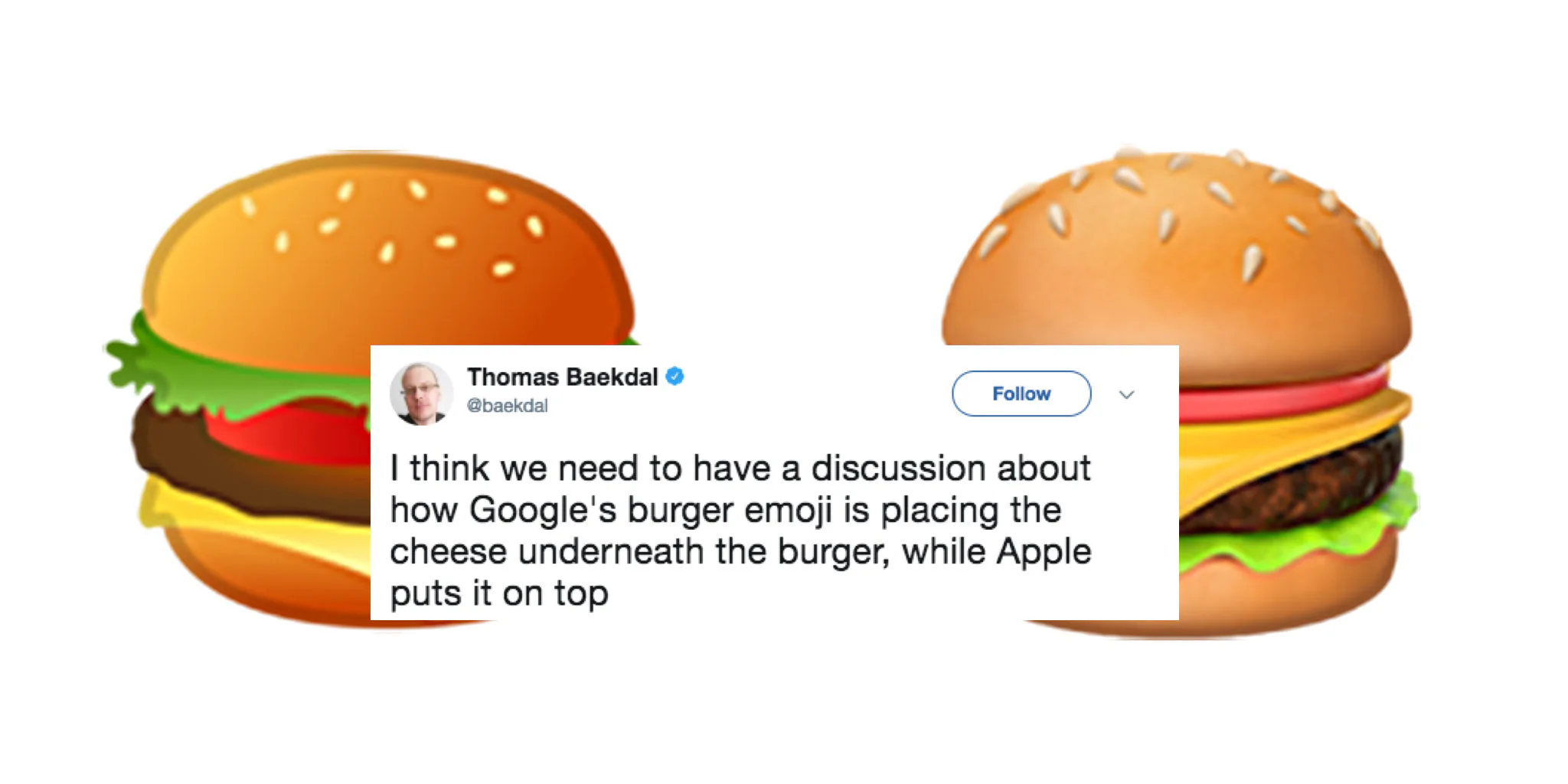 The Cheese In The Burger Emoji On Apple & Google Just Started An ...