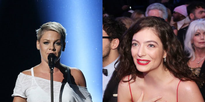 Lorde's Reaction To Pink's Grammys Performance Is Getting Called Out